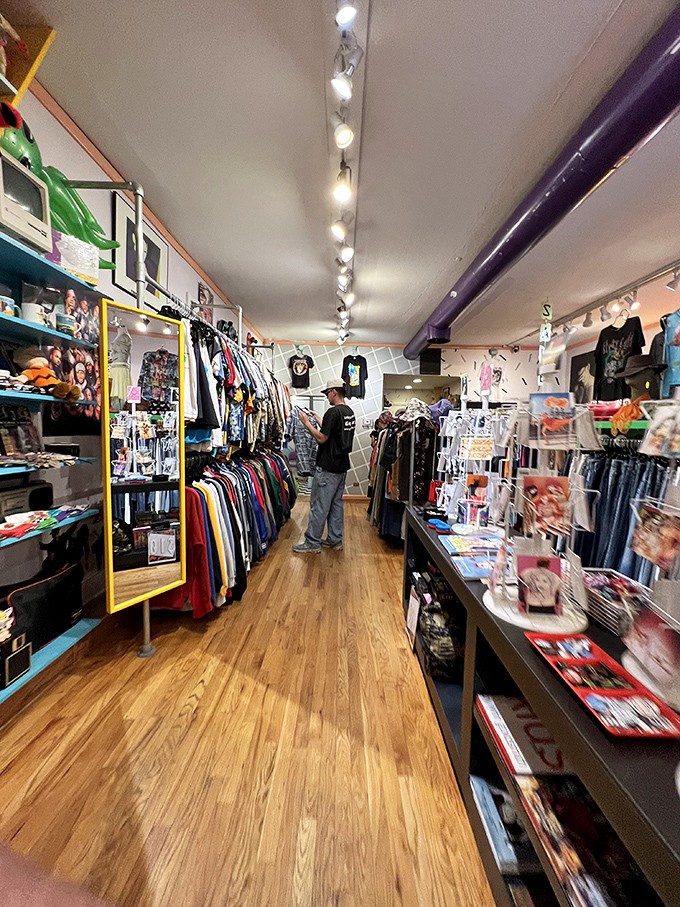 Narrow but mighty, Kokorokoko's interior packs decades of fashion history into every inch, with racks that whisper, "Try me on, you know you want to."