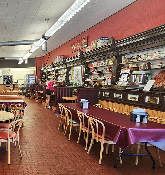 Step inside and the magic happens &ndash; a genuine soda fountain counter that hasn't changed in decades, where malts are still made the way your grandparents remember them.
