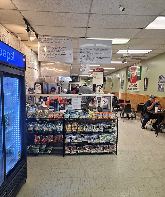 Inside, the no-frills interior speaks volumes: when the food's this good, you don't need fancy d&eacute;cor&mdash;just a clean counter and hungry customers.