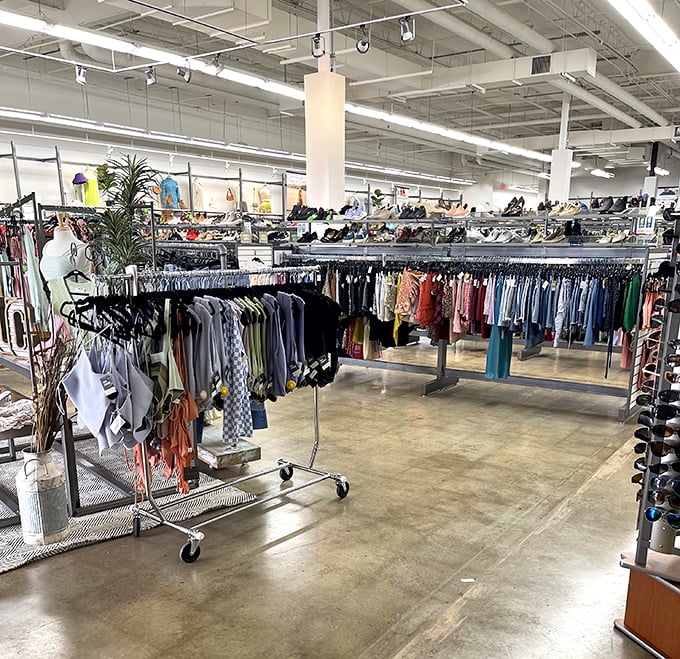 Organized chaos at its finest&mdash;racks upon racks of potential wardrobe game-changers, all waiting for their second chance at fashion glory.