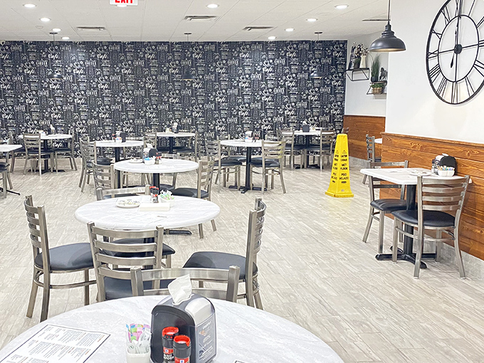 Inside, the modern deli vibe strikes that perfect balance: stylish enough for Instagram, comfortable enough for your grandfather to feel right at home.