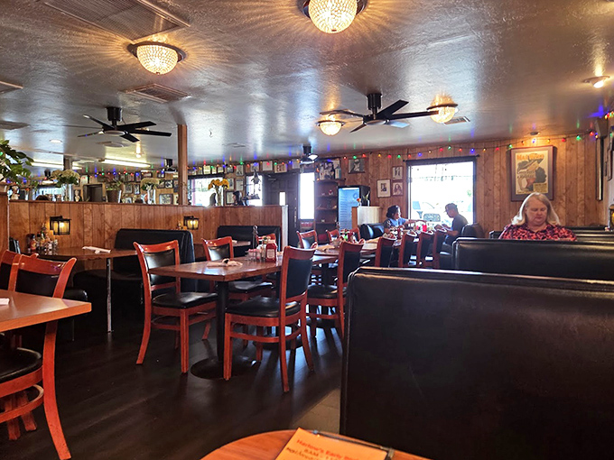 Wood paneling, cozy booths, and ceiling fans spinning stories overhead – diners like this are America's true cathedrals of comfort.