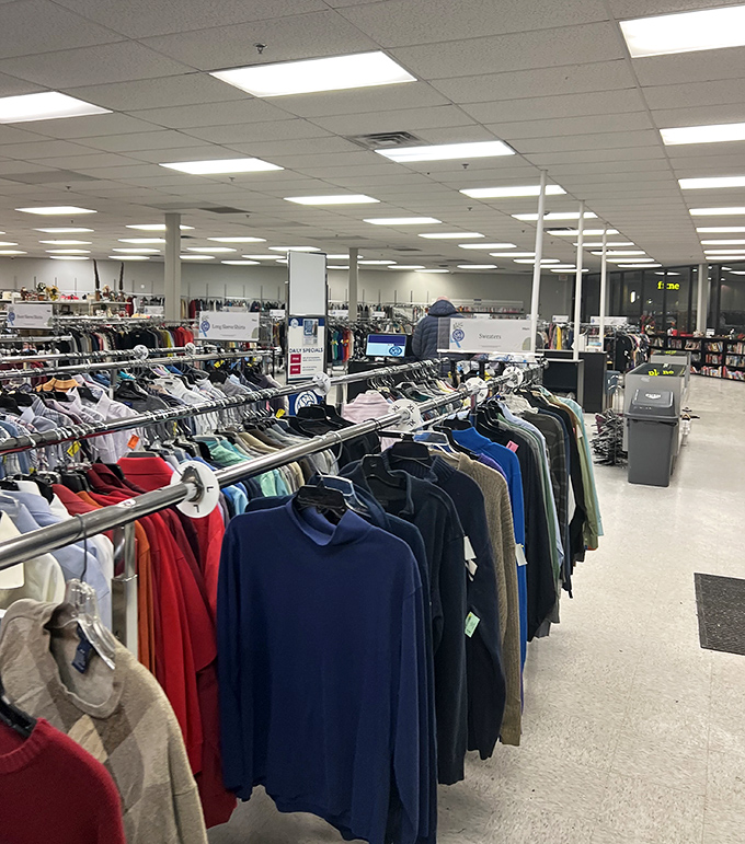 Racks upon racks of possibility. This isn't just shopping&mdash;it's a scavenger hunt where everyone wins.