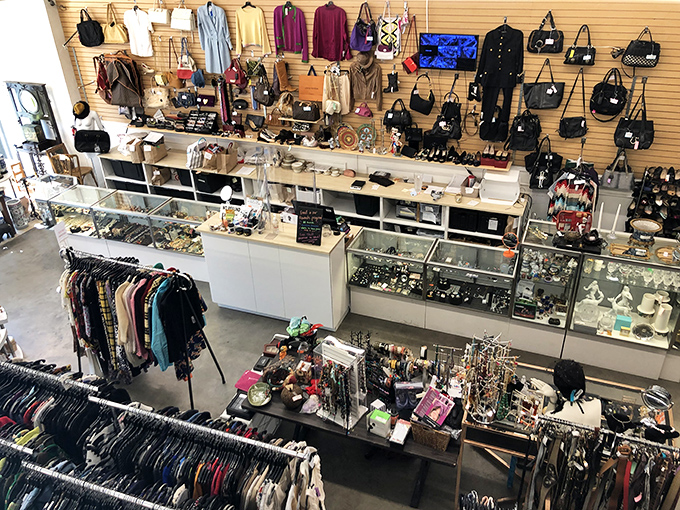 Not your grandmother's thrift shop! TROVE's organized interior feels more like a boutique than a secondhand store, with treasures waiting at every turn.