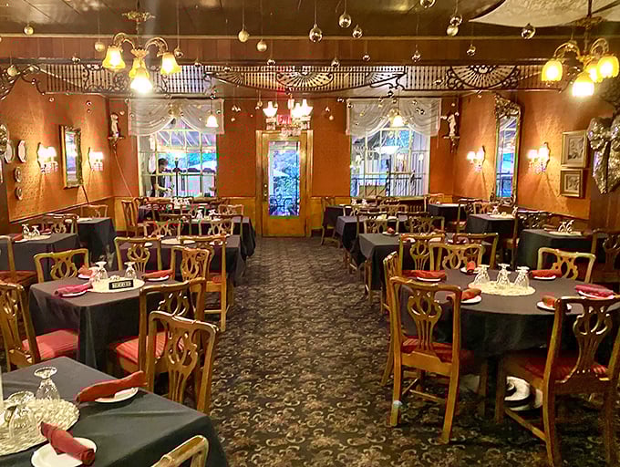 Step inside and time slows down. Warm terracotta walls, elegant chandeliers, and tables set with care create an atmosphere that whispers "stay awhile."