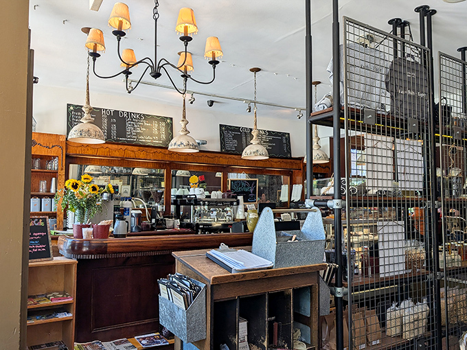 Sunlight streams through the windows, illuminating a caf&eacute; where vintage chandeliers and chalkboard menus promise a morning worth getting out of bed for.