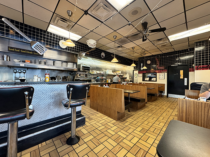Step inside and time slows down. Classic booths, counter seating, and the gentle hum of conversation create that perfect diner symphony we all crave.