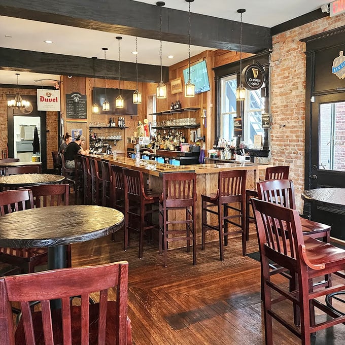 Warm wood, exposed brick, and a well-stocked bar&mdash;this isn't just a restaurant, it's Middletown's living room.