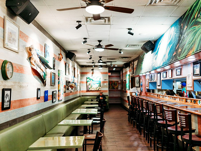 Long, narrow, and packed with personality&mdash;this dining room has seen more food epiphanies than a cooking show marathon.