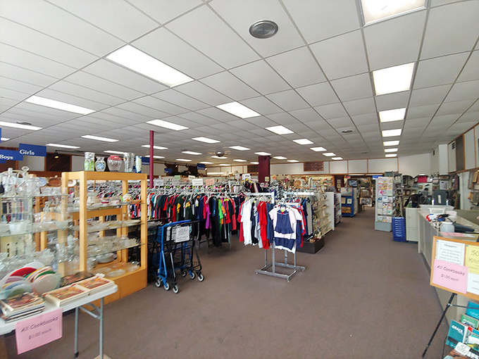 Step inside and the treasure hunt begins. Aisles stretch before you like the Yellow Brick Road of secondhand shopping, each turn promising new discoveries.