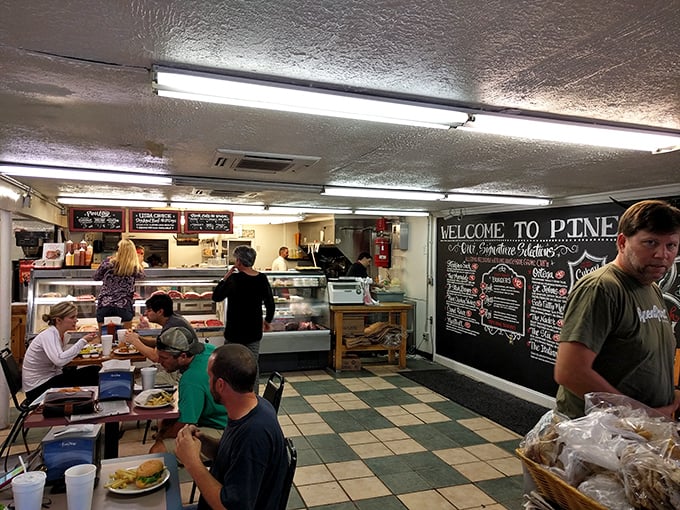 Inside, the checkered floor and chalkboard menu transport you to a time when food was honest and conversations weren't interrupted by Instagram notifications.