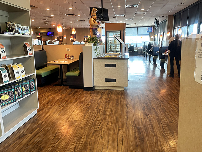 Clean lines and comfortable booths prove that great delis don't need gimmicks, just good food.