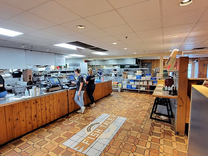 Where seafood dreams begin: The no-nonsense ordering counter where locals know exactly what they want and first-timers become instant converts.