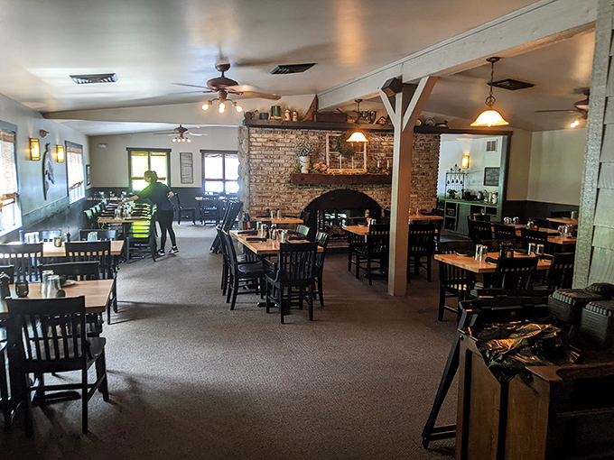 Step inside this classic supper club where exposed brick walls and cozy lighting create the perfect atmosphere for serious dining.