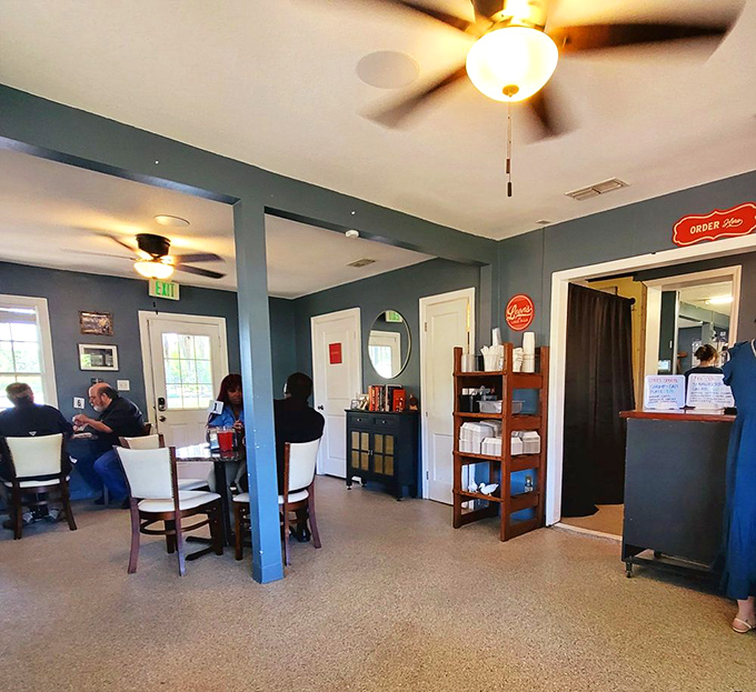 The cozy blue-walled interior feels like dining in a friend's lake house&mdash;if your friend happened to be an exceptional chef with impeccable taste.