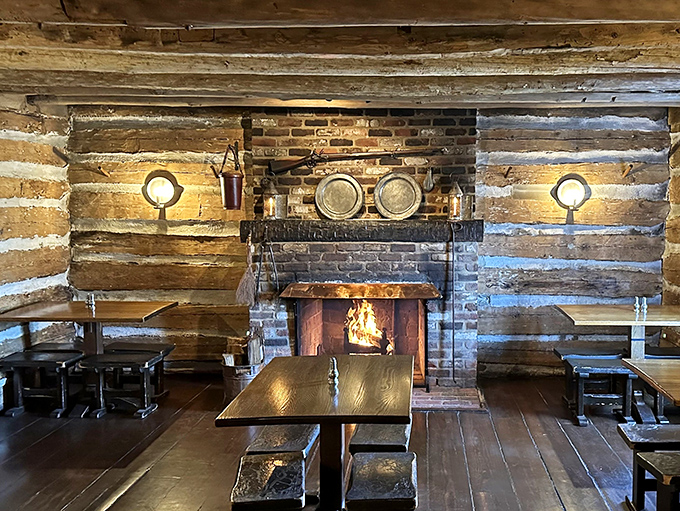 Log cabin chic meets colonial comfort &ndash; where every meal feels like a historical reenactment worth joining.
