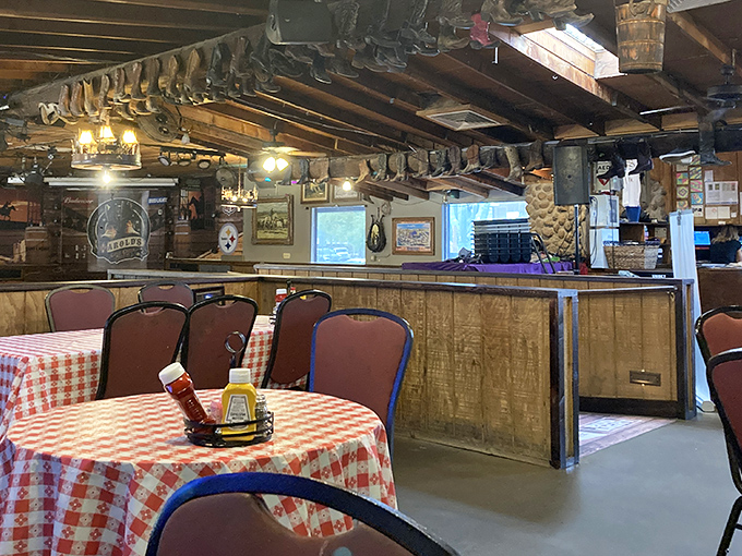 Inside feels like your favorite uncle's man cave, if he happened to serve world-class prime rib.