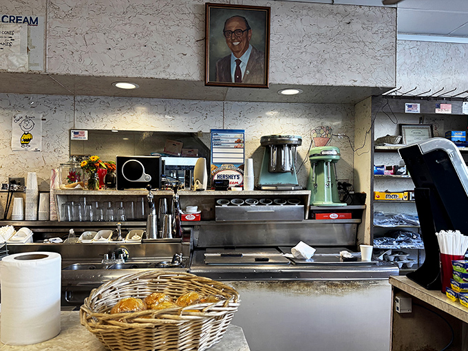 The counter seats are where the magic happens &ndash; front row tickets to sandwich theater.