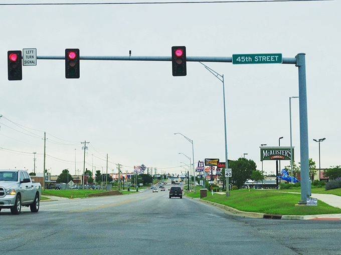 Main Street stretches wide and welcoming, proving small-town charm doesn't require fighting for parking or developing road rage.
