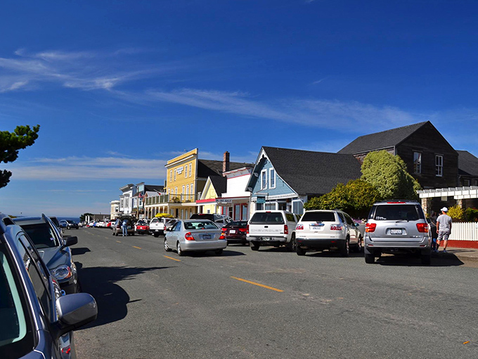 Main Street Mendocino feels like time travel with a parking permit&mdash;Victorian charm meets modern-day wanderlust in perfect harmony.