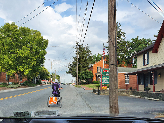 That view from the car when you realize you're definitely not in Philadelphia anymore, friend.