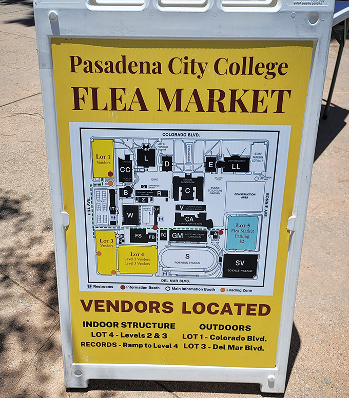 This yellow map might not lead to El Dorado, but for vintage enthusiasts, it's just as valuable&mdash;guiding you through acres of potential discoveries.