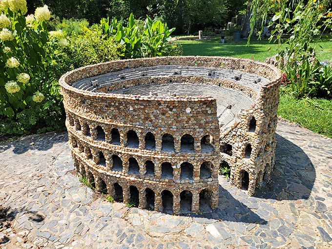 The Colosseum wasn't built in a day, and neither was this meticulously crafted mini-version. Roman holiday without the passport!