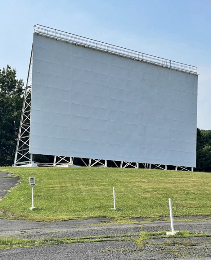 The engineering marvel behind the movies&mdash;this towering white screen has weathered decades of Pennsylvania seasons while bringing Hollywood to the Poconos.