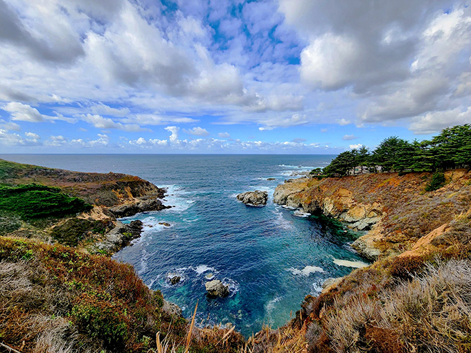 Mother Nature showing off again&mdash;this heart-shaped cove reminds us why poets and painters have been drawn to Big Sur's dramatic coastline for generations.