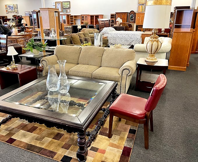 Not just furniture, but conversation pieces with stories to tell. That beige sofa has probably heard more family secrets than your therapist.