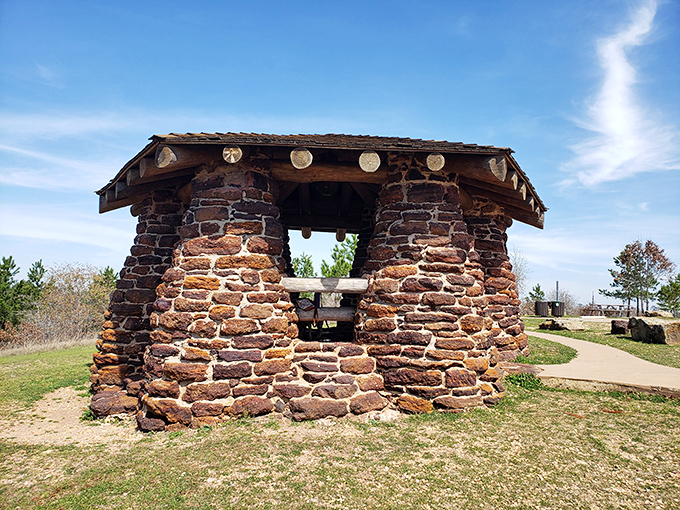 This isn't just stonework&mdash;it's Depression-era poetry. CCC craftsmanship that's outlasted 80 years of Texas summers tells you they built things differently back then.