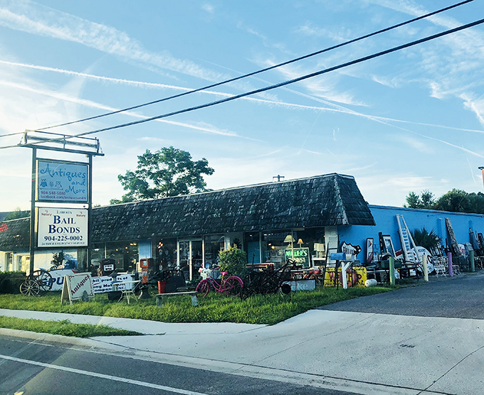 The A-frame silhouette against a Florida sky promises adventures in time travel, no DeLorean required.