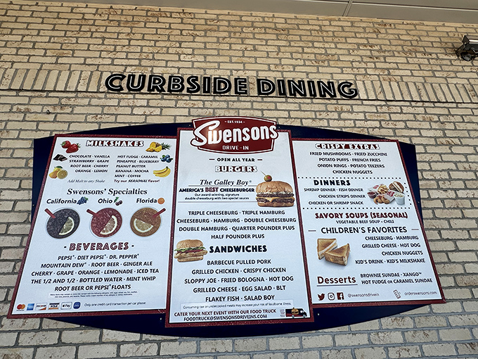 The menu board tells a story of American classics that have survived food trends and fads. Some relationships are worth committing to.