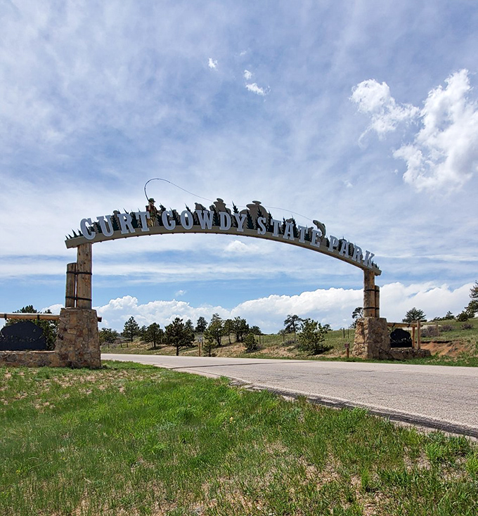 Another angle of that welcoming arch, because some entrances deserve a second look and maybe a selfie or two.