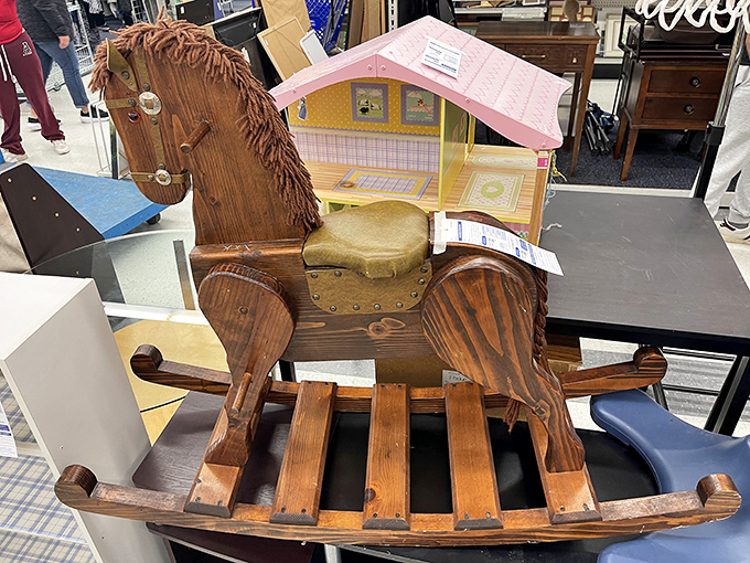 This wooden rocking horse isn't just furniture&mdash;it's a time machine waiting to transport another generation of kids to imaginary western frontiers.