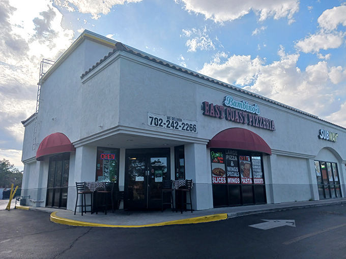 Where New York attitude meets Las Vegas strip mall, creating pizza magic worth the detour.