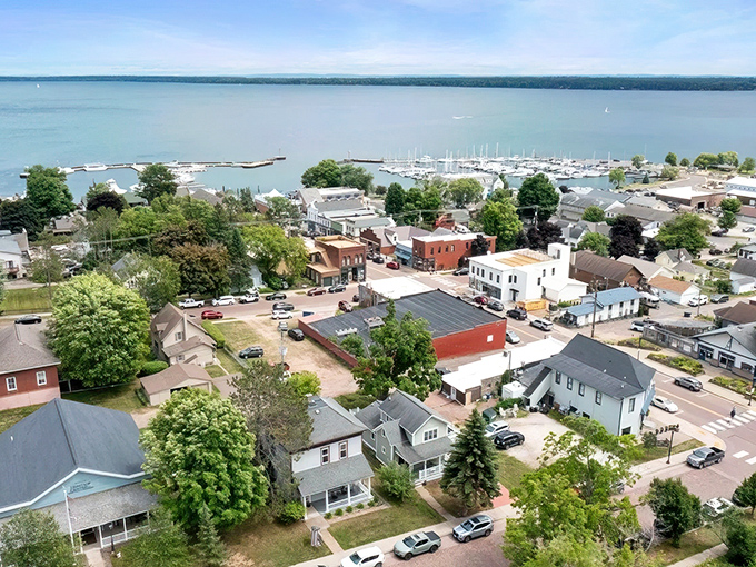 Bayfield's harbor looks like a Norman Rockwell painting, complete with boats that have seen countless sunrises.