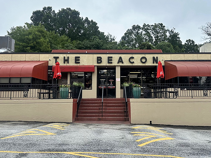 The Beacon's iconic red awnings have sheltered generations of hungry South Carolinians seeking "a-plenty" portions.