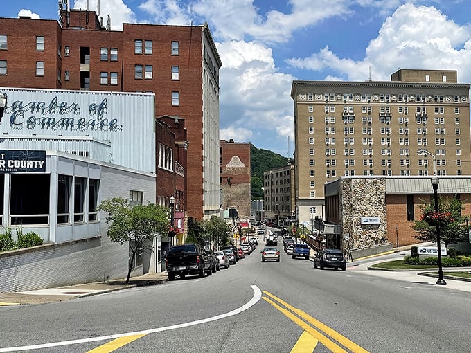Bluefield's brick buildings rise like monuments to craftsmanship from an era when things were built to last.