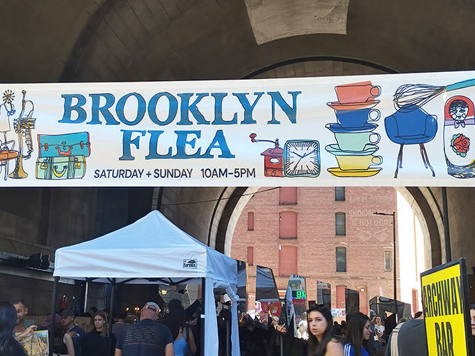 Brooklyn's historic arches transform into a weekend wonderland where vintage meets modern creativity perfectly.