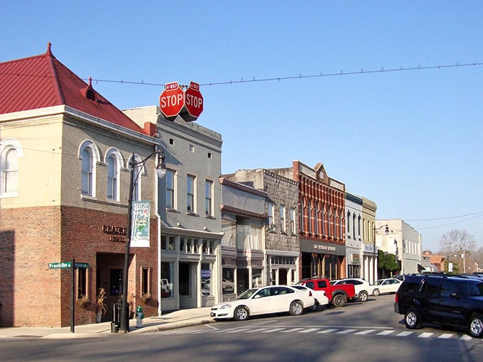 Corinth's colorful downtown could double as a movie set. These charming buildings hide restaurants where your bill will be the biggest surprise of all.