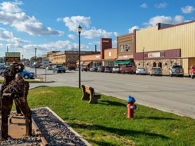 Creston's downtown invites you to slow down and stay awhile, with the historic Creston Hotel standing tall like a sentinel of small-town charm.