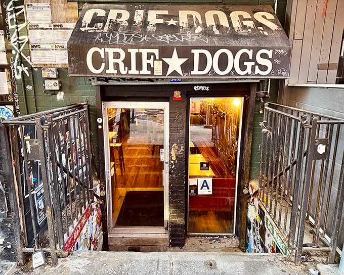 Down these stairs lies hot dog heaven - like finding a speakeasy for sausage lovers.