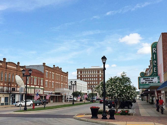 Downtown Crowley's historic district &ndash; where your Social Security check stretches as far as these charming streets. Affordable living with character!