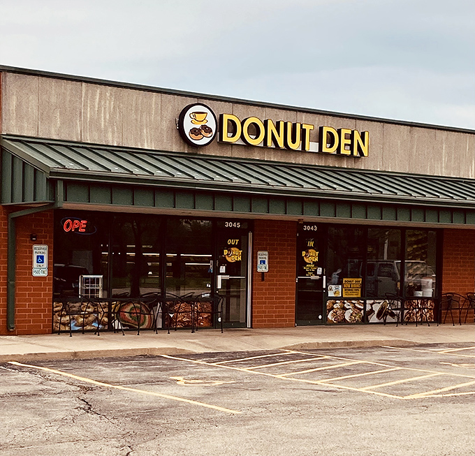 The Donut Den's humble exterior hides treasures within &ndash; proof that the best things in life don't need fancy packaging.