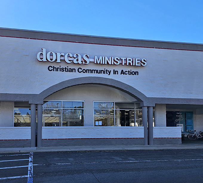 Simple exteriors often hide the biggest surprises - this ministry shop delivers community spirit daily. 