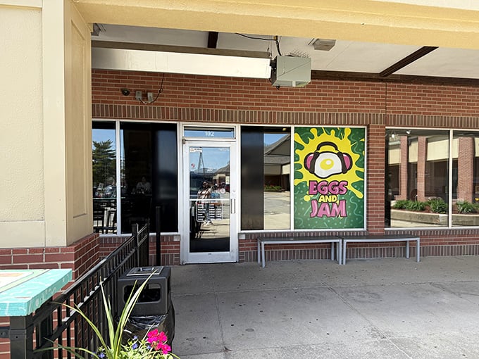 That cheerful egg logo isn't kidding around - this West Des Moines spot takes breakfast as seriously as Saturday cartoons.