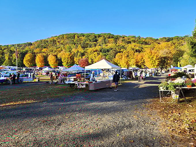 When autumn colors meet endless vendor booths, you've found Connecticut's most beloved outdoor shopping paradise.