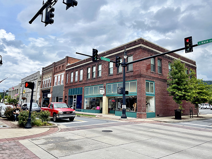 Erwin's downtown stretches out like a Norman Rockwell painting come to life.