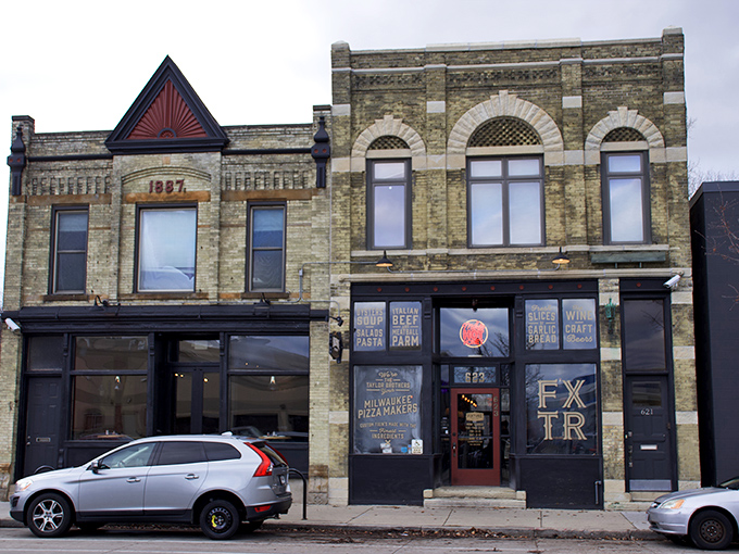 Historic brick meets modern pizza magic in this beautifully restored Milwaukee neighborhood gem.
